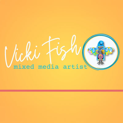 Vicki Fish mixed media artist www.vickifishart.com vickifishart.com